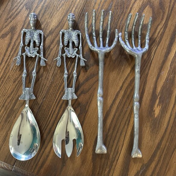 Pottery Barn | Holiday | Pottery Barn Skeleton Skeleton Hands 2 Serving ...